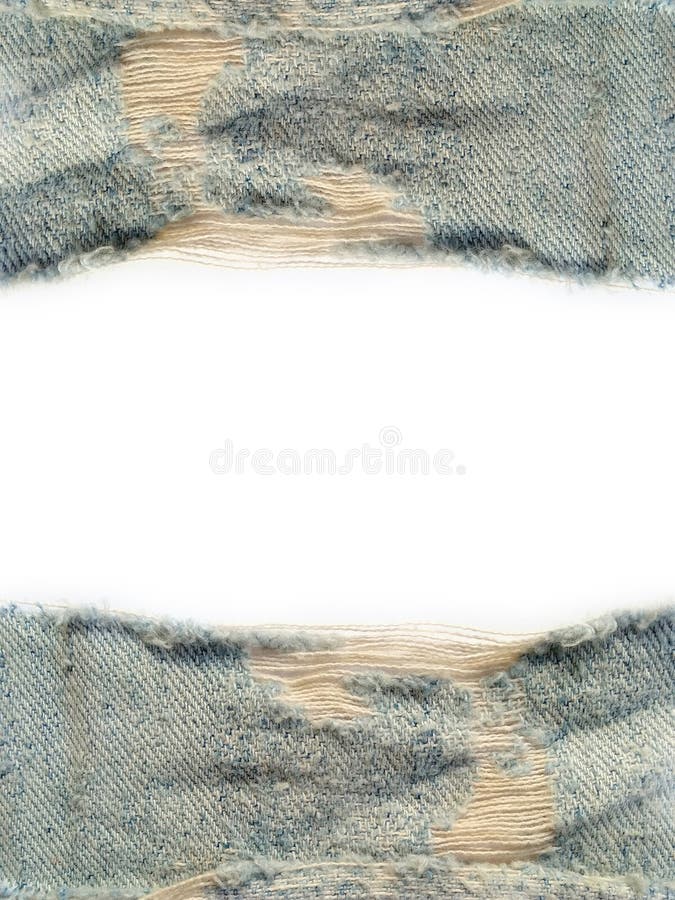 Jeans Torn Denim Texture. Ripped Destroyed Jeans Background Stock Image ...