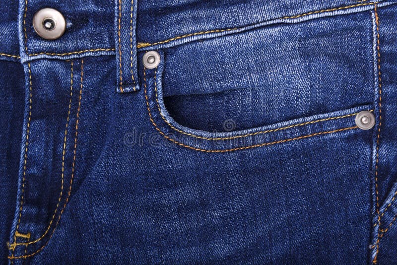 Jeans Upper Part of the Pocket. Stock Photo - Image of denim, casual ...