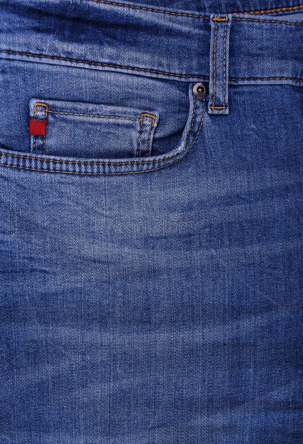 Jeans Upper Part of the Pocket. Stock Image - Image of cloth, fashion ...
