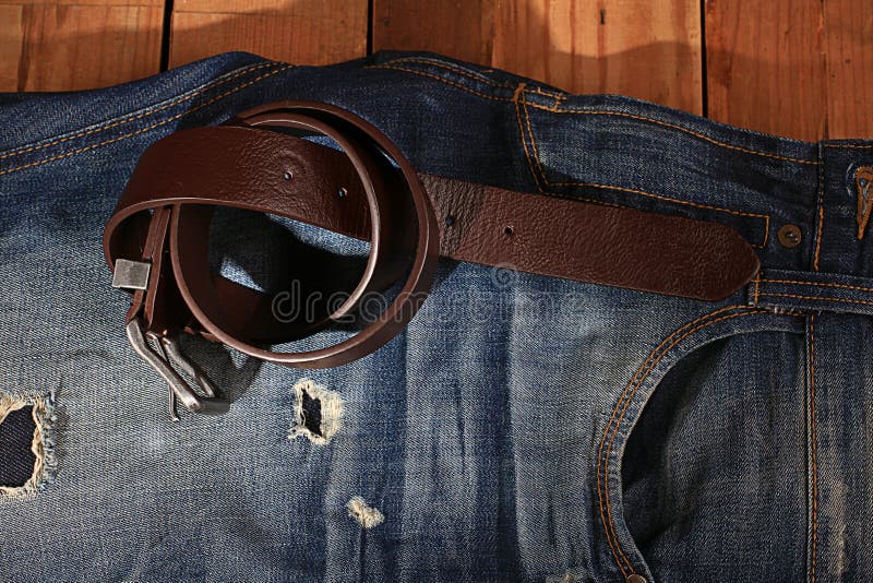 Jeanswear Rustic Style Blue Clothes Stock Image - Image of seam ...