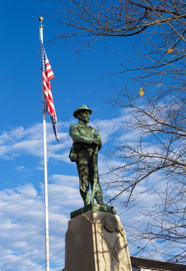 Jeb Stuart Monument in Stuart VA USA Stock Photo - Image of military ...