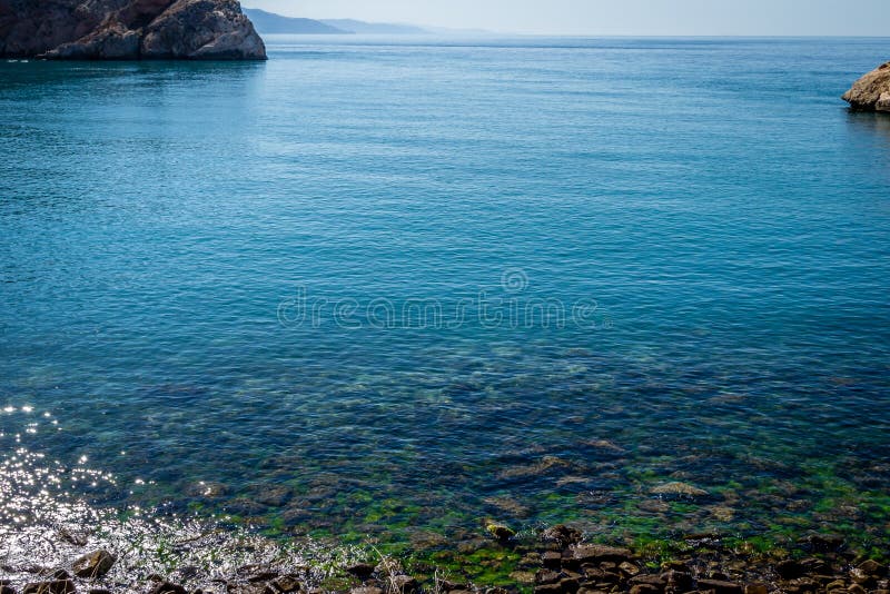 Jebha Island and Waves and Rocks Stock Image - Image of climate, chair ...