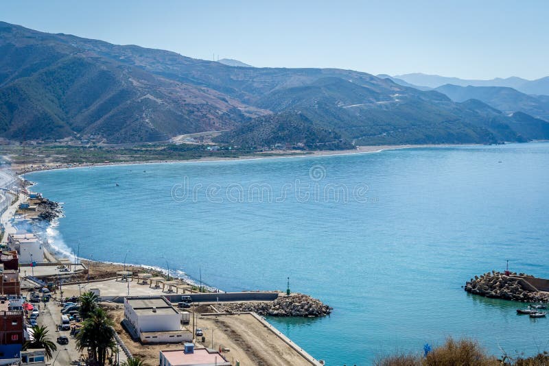 Jebha Island and Waves and Rocks Stock Photo - Image of coastline ...