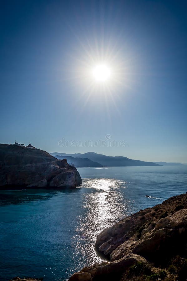 Jebha Island and Waves and Rocks Stock Photo - Image of resort, houcima ...