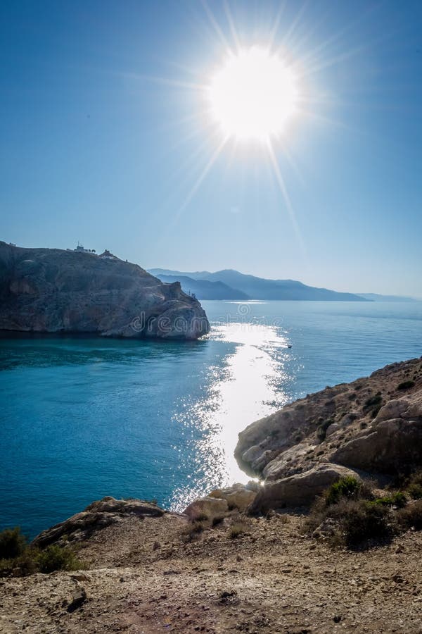 Jebha Island and Waves and Rocks Stock Image - Image of mers, fourches ...