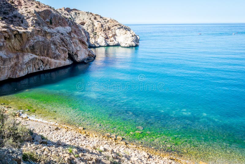 Jebha Island and Waves and Rocks Stock Photo - Image of relax, morocco ...