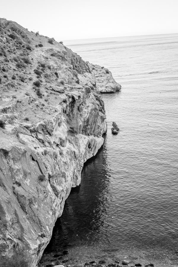 Jebha Island and Waves and Rocks Stock Image - Image of jebha, monica ...
