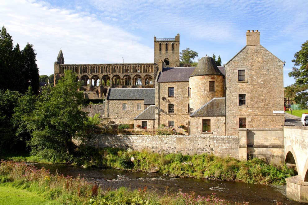 Jedburgh Abbey stock photo. Image of kelso, scotland, river - 3039264