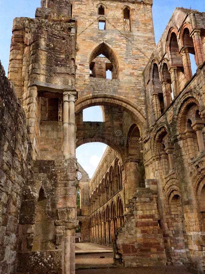 Jedburgh Abbey, Scotland stock photo. Image of outside - 60549248