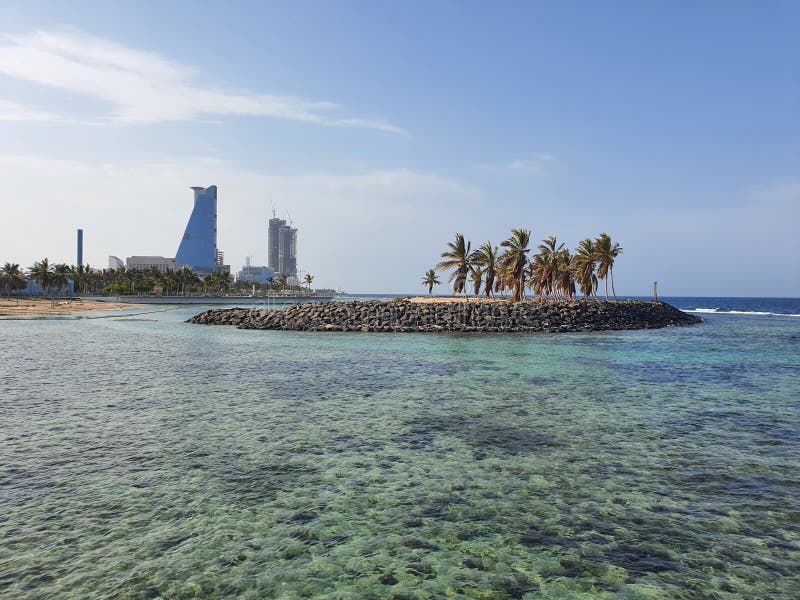 Jeddah Beach Saudi Arabia Red Sea Corniche View Waterfront Ksa Stock ...