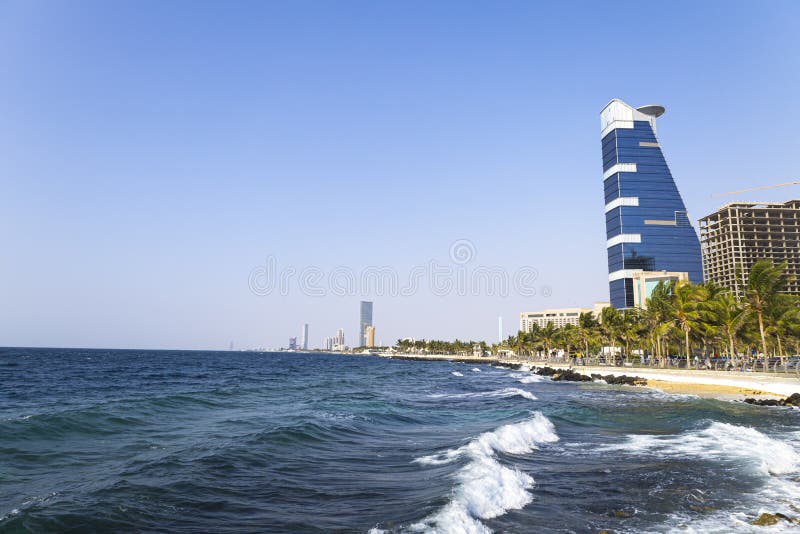 Jeddah Beach Saudi Arabia - Sunset Red Sea Corniche , Waterfront Stock ...