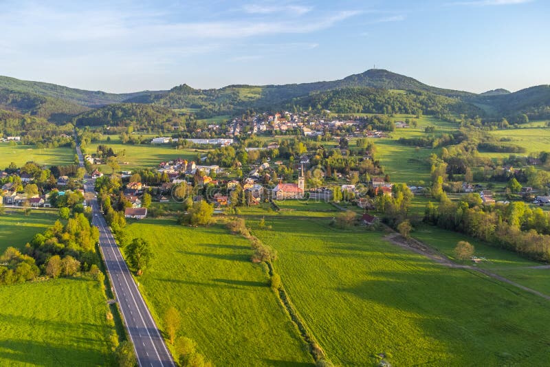 Jiretin and Jedlova Mountain View from Above Stock Photo - Image of ... Jiretin and Jedlova Mountain View from Above Stock Photo - Image of ...