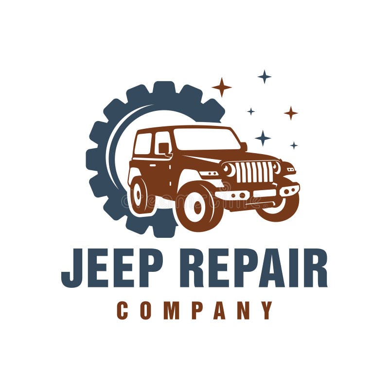 Jeep car repair logo stock vector. Illustration of auto - 178454826