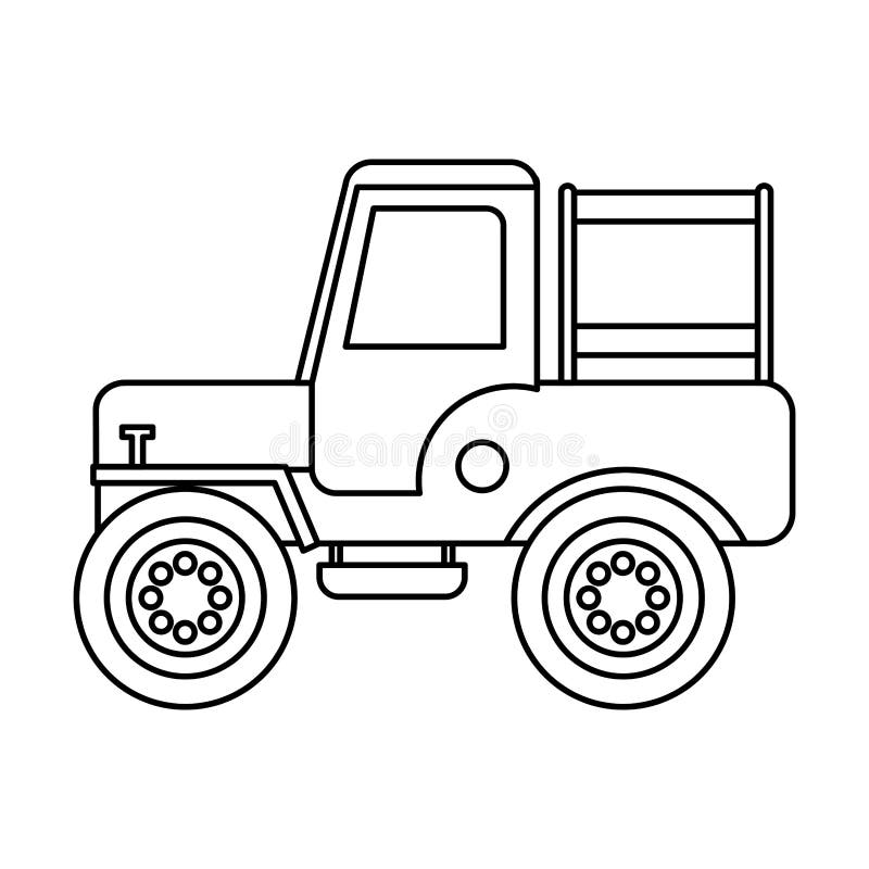 Jeep colombian car vehicle stock vector. Illustration of tropical ...
