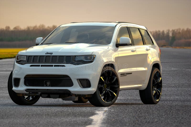 Jeep Grand Cherokee Trackhawk Editorial Photo - Image of grand, luxury ...