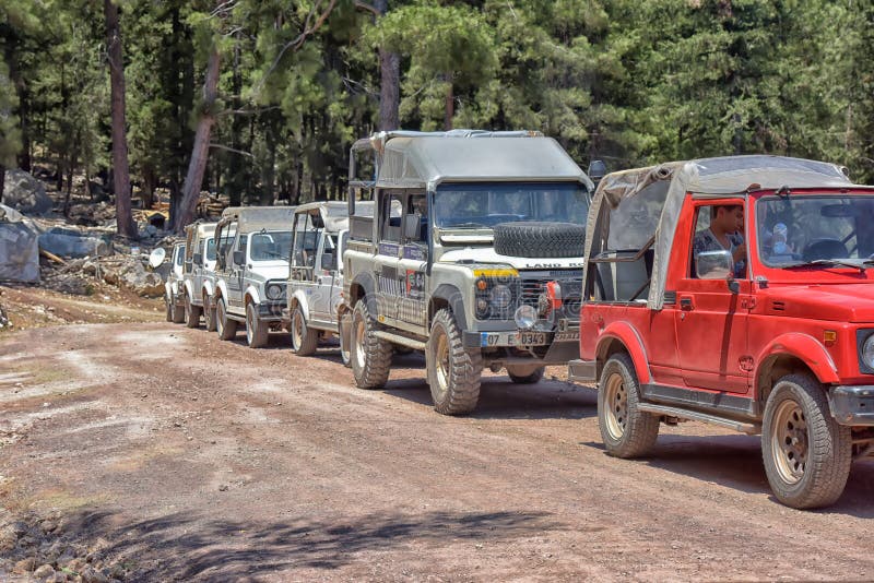 Jeep Safari in the Mountains on the Road Editorial Photography - Image ...