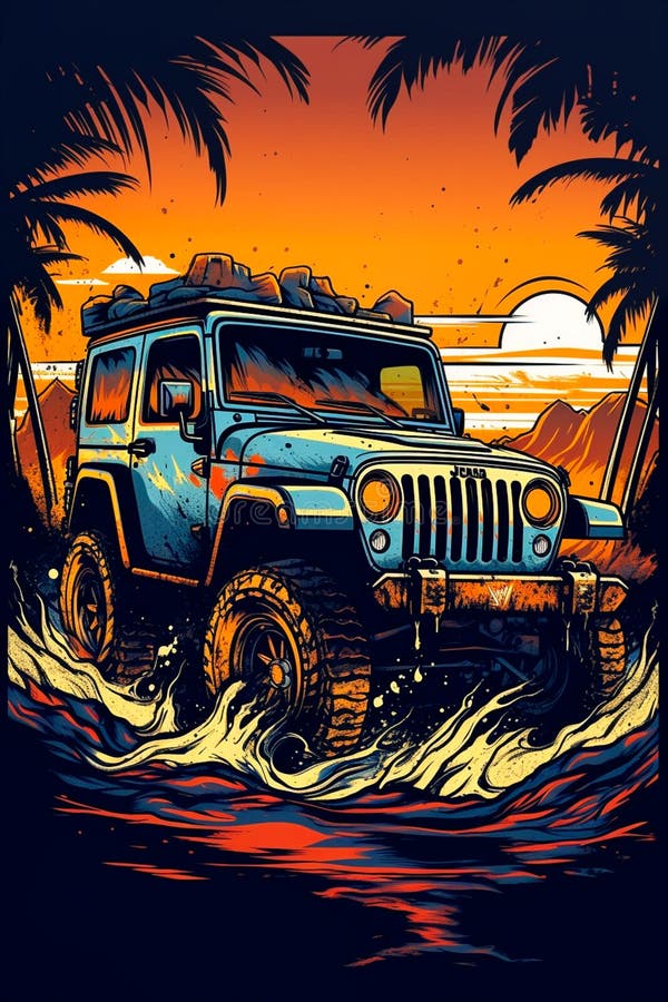 Jeep Surf Stock Illustrations – 68 Jeep Surf Stock Illustrations ...