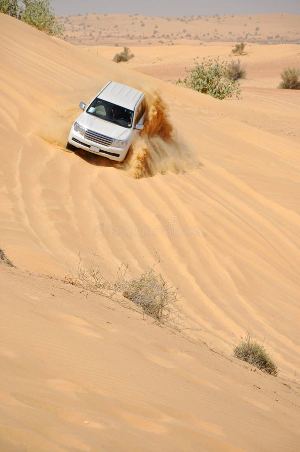 Jeep Tour in the Desert in Dubai Stock Image - Image of active ...