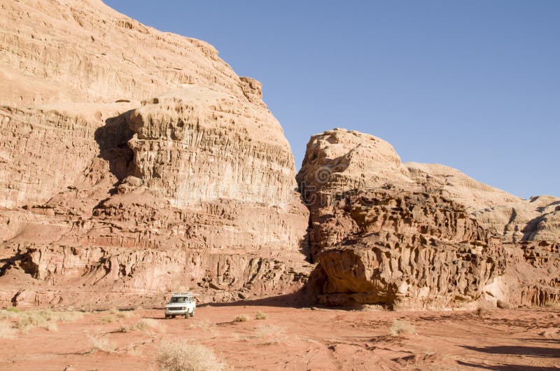 Jeep Tour in Wadi Rum Desert , Jordan Stock Photo - Image of adventure ...