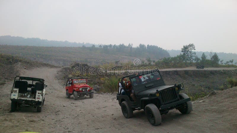 Jeep Tracking on the Lava Tour Merapi in Mount Merapi, Jogjakarta ...