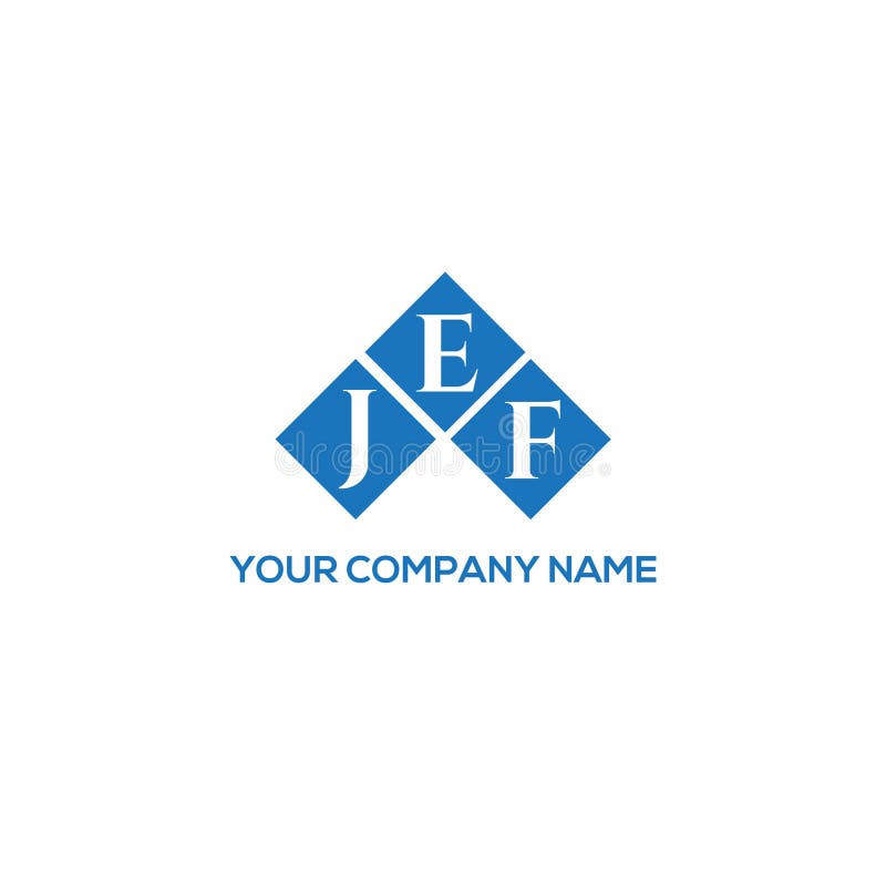 JEF Letter Logo Design on BLACK Background. JEF Creative Initials ...