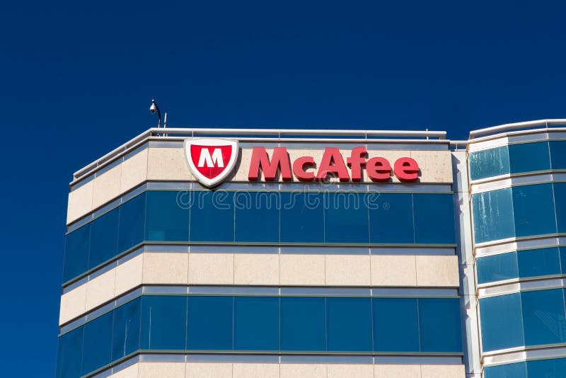 Jefaturas Corporativas De McAfee Imagen de archivo editorial - Imagen ...