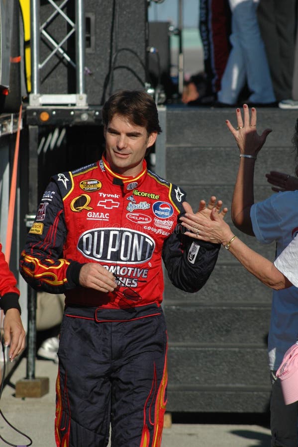 Jeff Gordon Slaps Hands with Fan As he Walks by Editorial Photo - Image ...