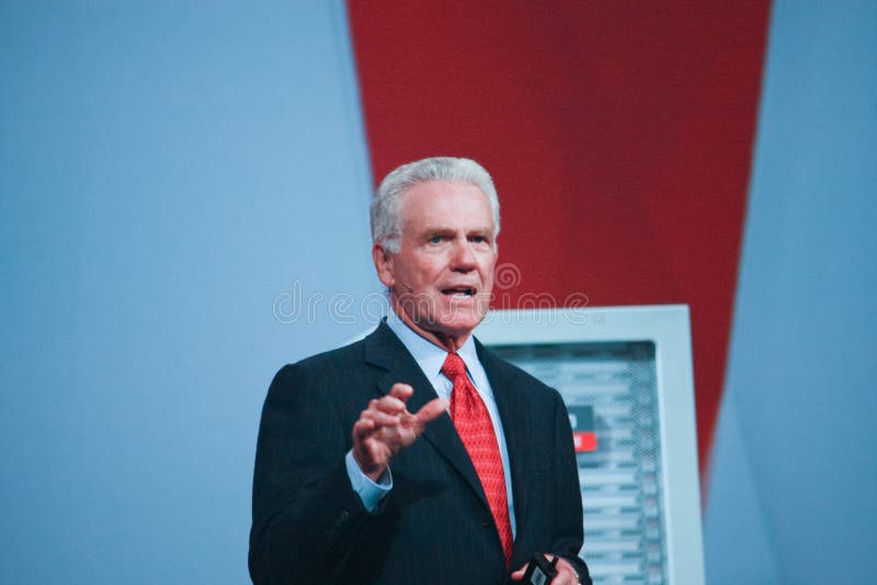 Jeff Henley Makes Speech at Oracle OpenWorld Editorial Stock Photo ...