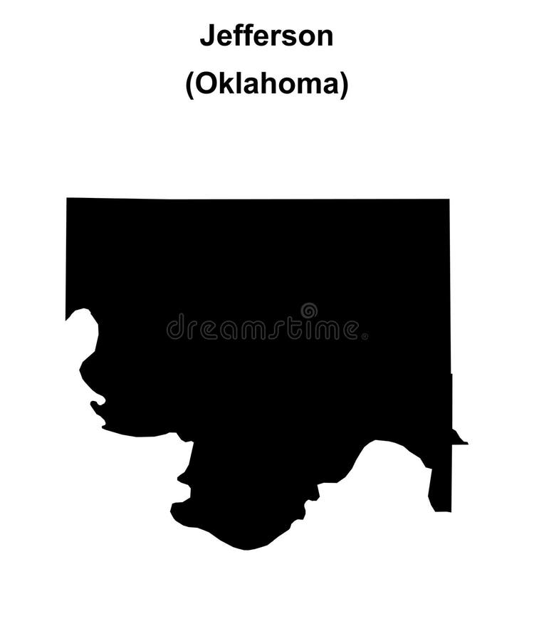 Jefferson outline map stock vector. Illustration of tourism - 361752359