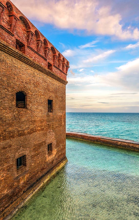 Jefferson Fort in Dry Tortugas Island Stock Image - Image of park ...
