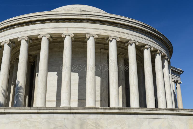 Jefferson Memorial Building Stock Photo - Image of column, classical ...