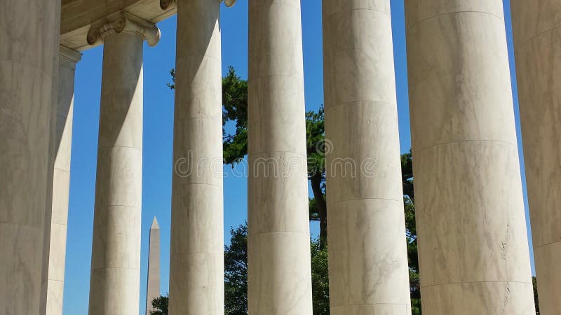 Ionic Columns of Jefferson Memorial in Washington, D.C. Stock Image ...