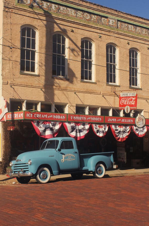 Jefferson TX - January 8, 2025: Historic Jefferson General Store ...