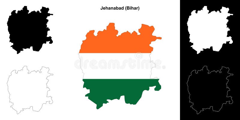 Jehanabad Outline Map Stock Illustrations – 4 Jehanabad Outline Map ...