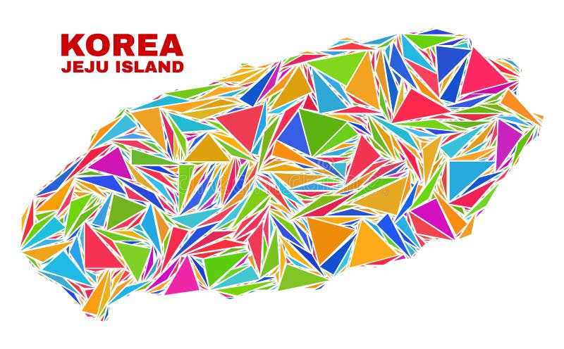 Jeju Island Map Population People and Scratched Stamp Stock Vector ...