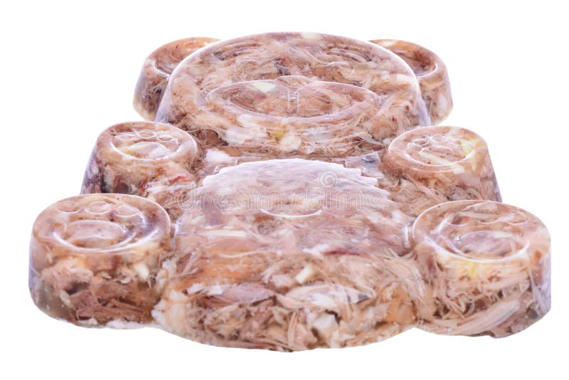 Jellied Meat in the Shape of a Bear Isolated Stock Photo - Image of ...