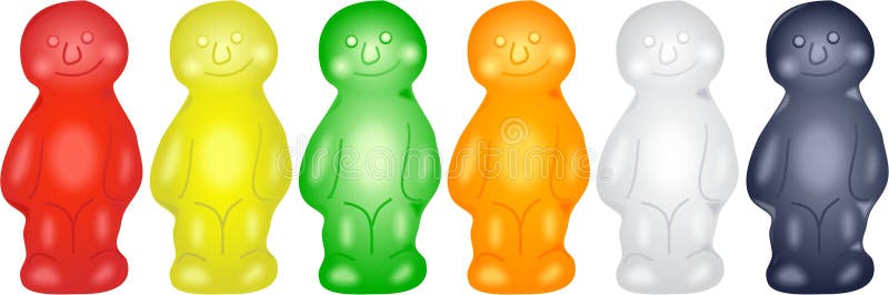Jelly Babies stock illustration. Illustration of colors - 62729