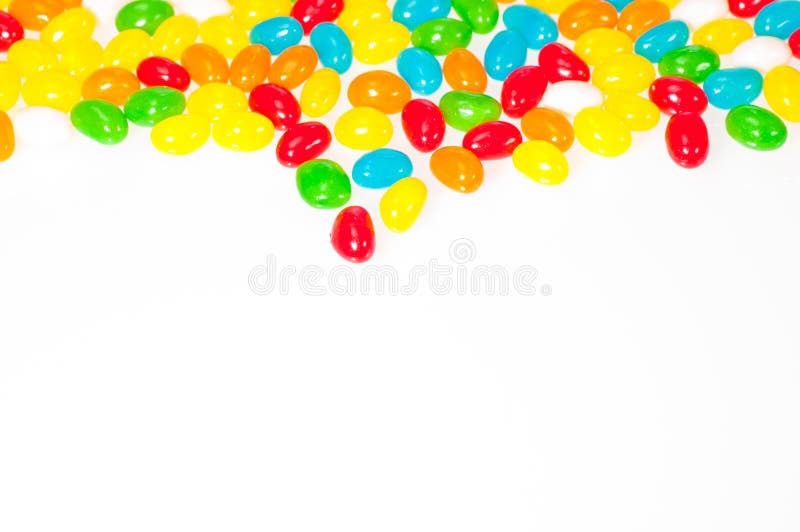 Jelly beans border stock photo. Image of background, filled - 21912460