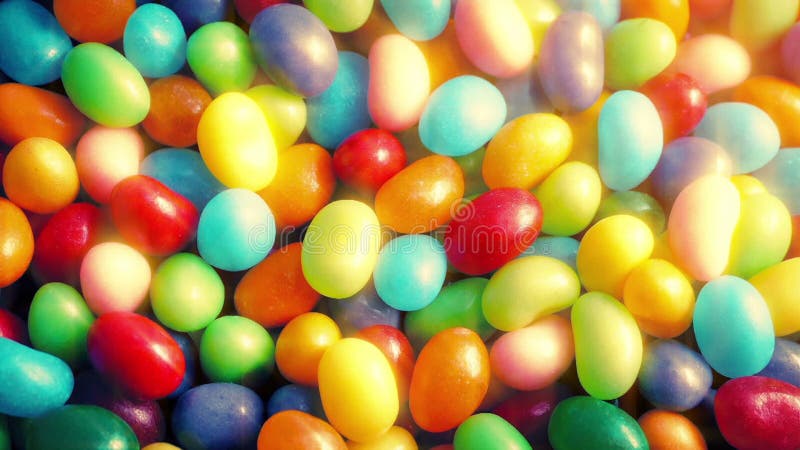 Colorful Candy Beans Rotating Closeup Stock Footage - Video of ...