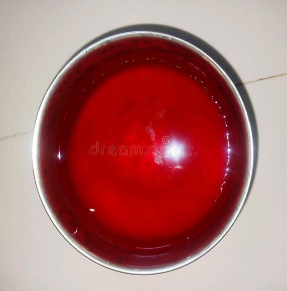 Jelly cake with red colour stock image. Image of food - 179748503