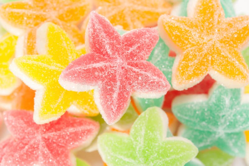 Jelly candies star shape stock photo. Image of background - 58535248