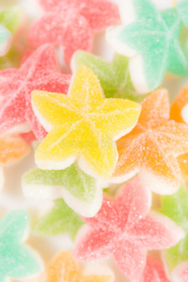 Jelly candies star shape stock image. Image of candy - 58535527