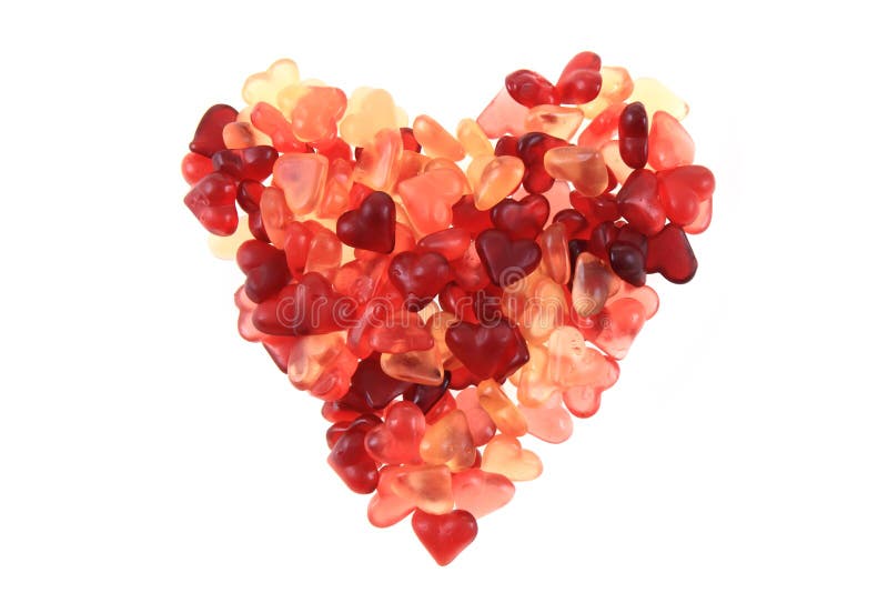 Jelly Candy Hearts As Big Heart Stock Photos - Free & Royalty-Free ...