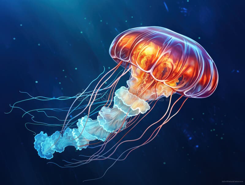 Jelly fish stock illustration. Illustration of fish - 293691942