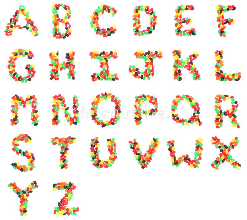 Jelly Candy Alphabet Letters Stock Image - Image of capital, letters ...