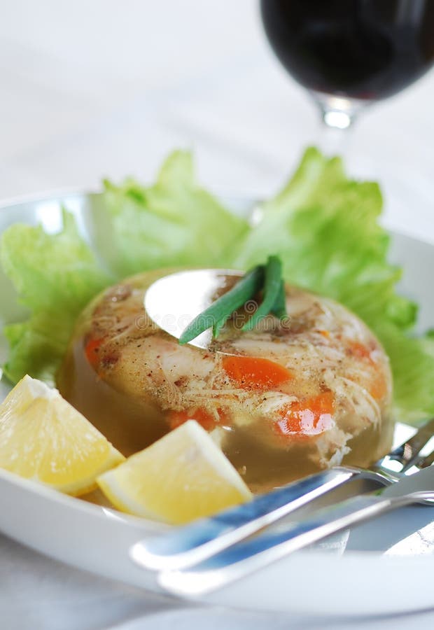 Chicken jelly stock photo. Image of aspic, studio, corn - 17325850