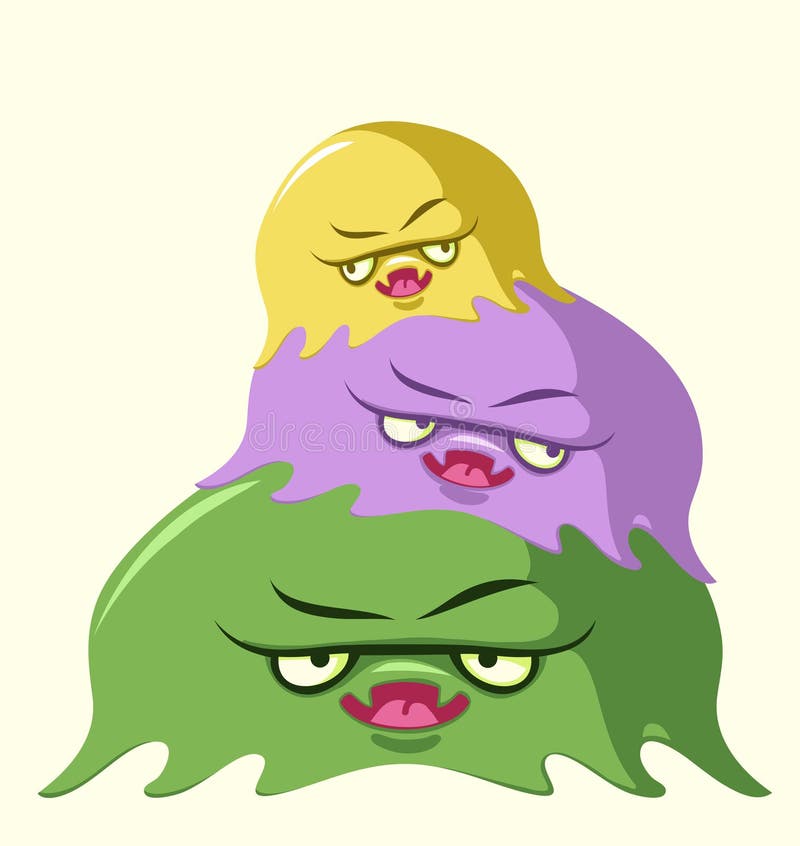 Jelly monsters stock vector. Illustration of colorful - 32504778