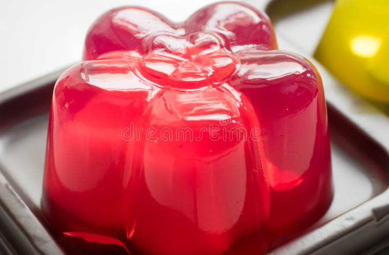 Jelly red close up stock photo. Image of confectionery - 220741082