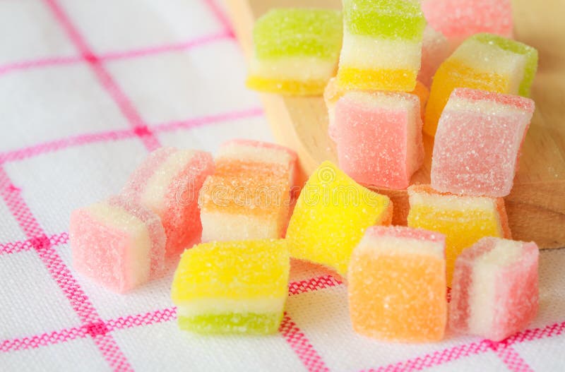 Jelly squares multicolored stock image. Image of pink - 59350193