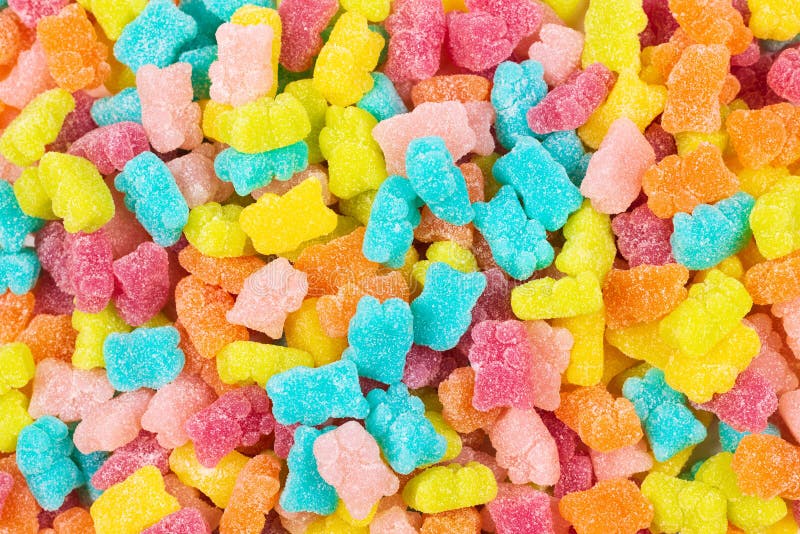 Jelly Sweats Bears Background. Top View Editorial Photo - Image of ...